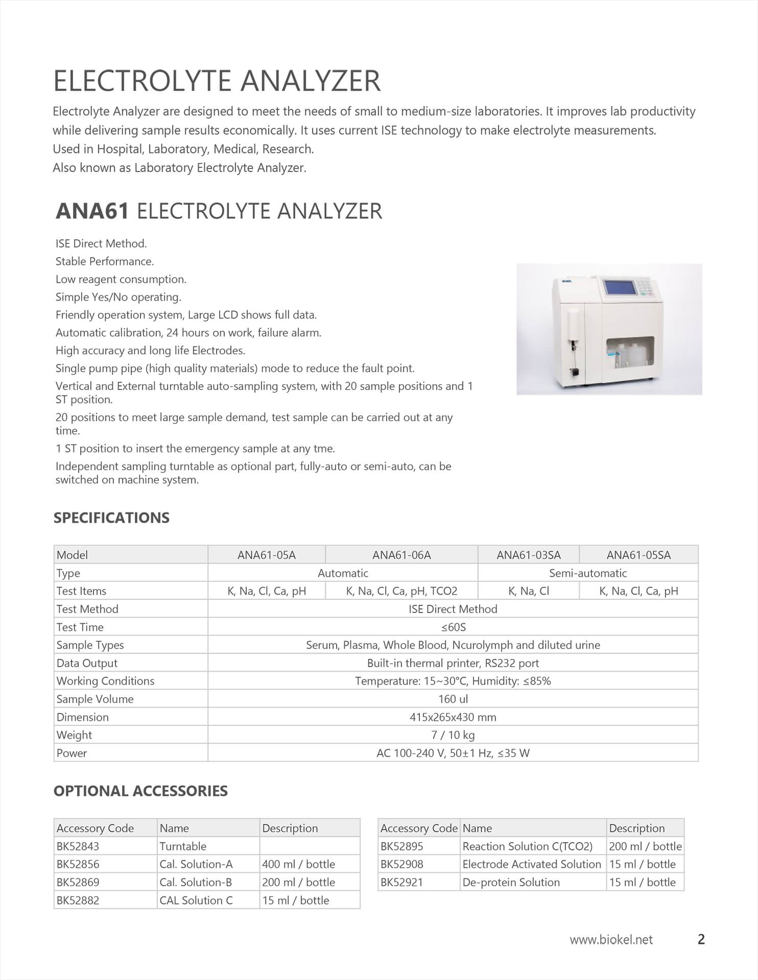 Electrolyte Analyzer - ARF Scientific Traders